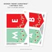 Christmas Banner, Festive Party Bunting, Merry Christmas Printables ...