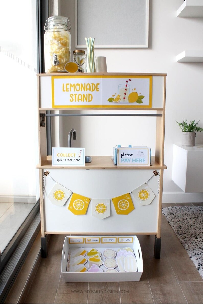 Lemonade Stand Dramatic Play Printables Kids Summer Pretend - Etsy