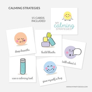 Calm Down Corner Kit for Kids, Printable Emotional Regulation for ...