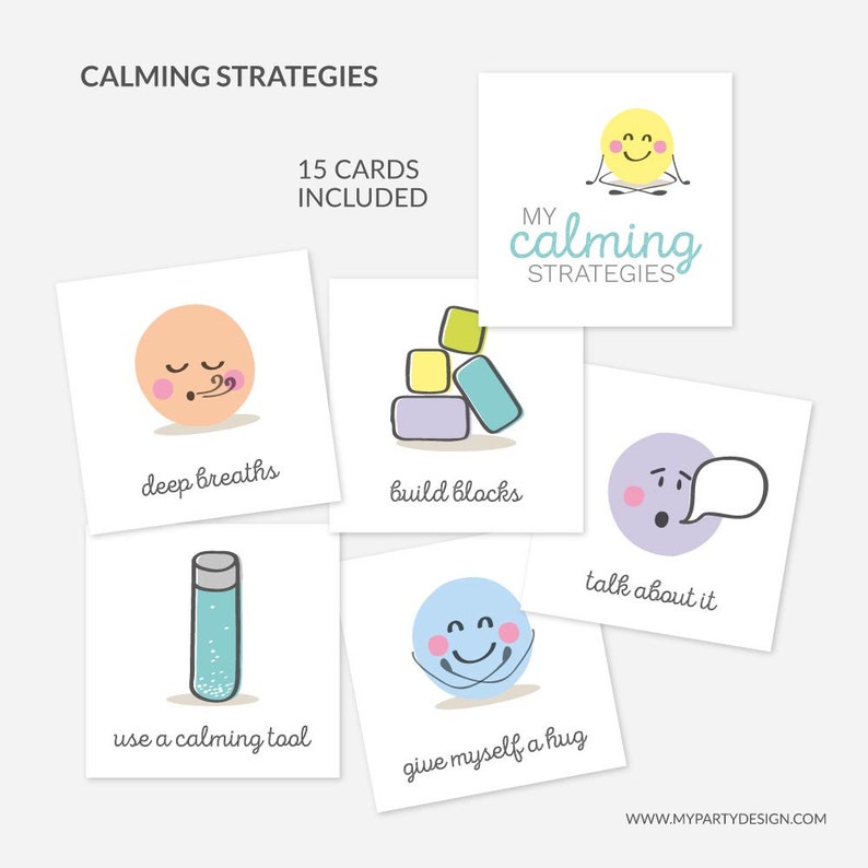 Calm Down Corner Kit for Kids Printable Emotional Regulation - Etsy