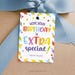 Extra Special Happy Birthday Gift Tag, Kids Class Gift Label for ...