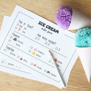 Ice Cream Shop Dramatic Play Set, Pretend Play Ice Cream Parlor ...