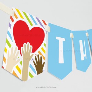 Thank You Volunteers Banner, Bunting Decoration for School Volunteer ...