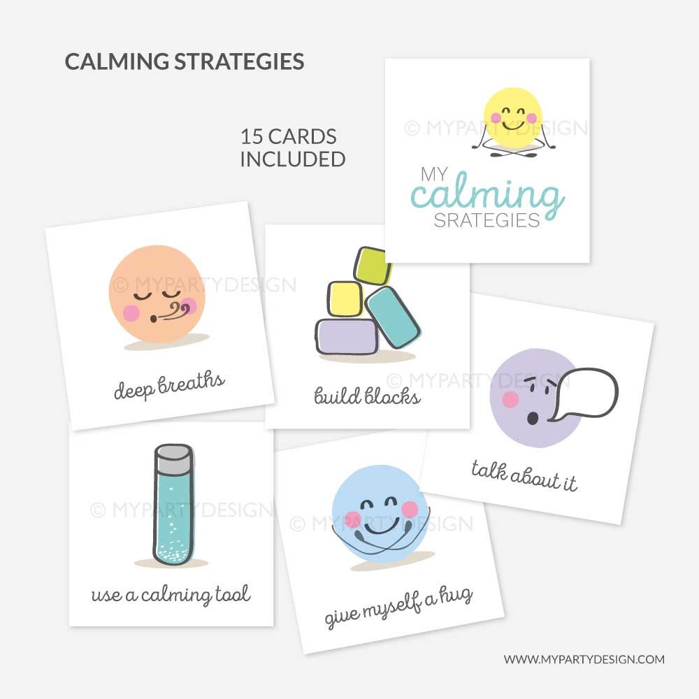 Calm Down Corner Kit for Kids Printable Emotional Regulation | Etsy