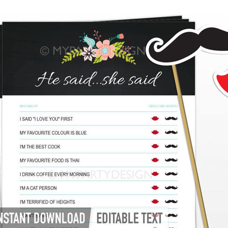 Mustache Game - Etsy