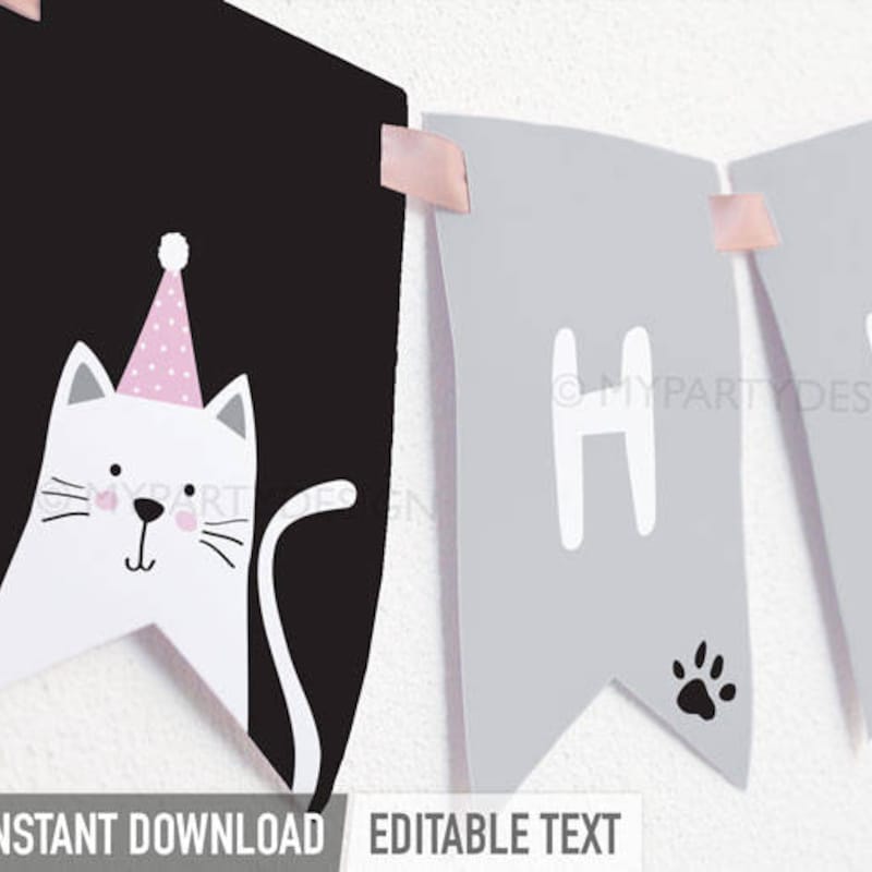Cat Banner - Etsy
