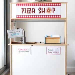 Pizza Shop Dramatic Play Printables, Kids Pizzeria Pretend Play, Pizza ...