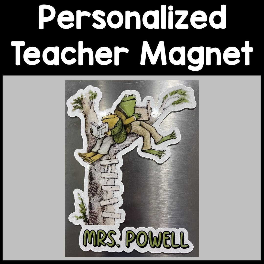 Personalized Teacher Magnets of Book Characters, Custom Teacher Gift ...