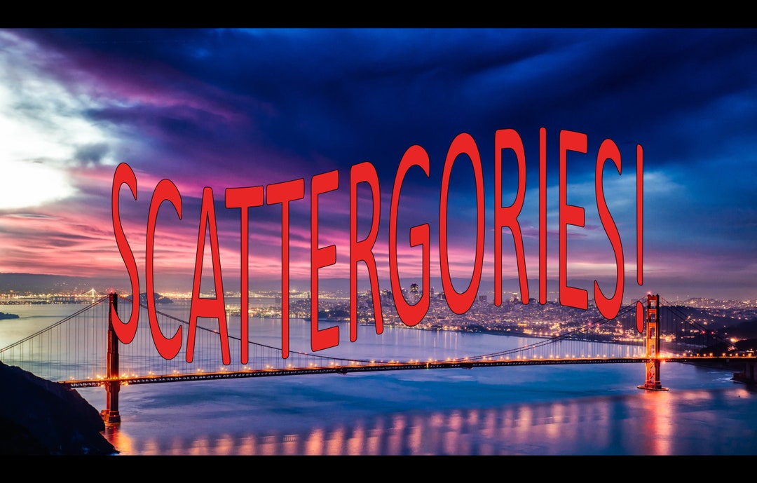 Scattergories Zoom Powerpoint Game - Etsy