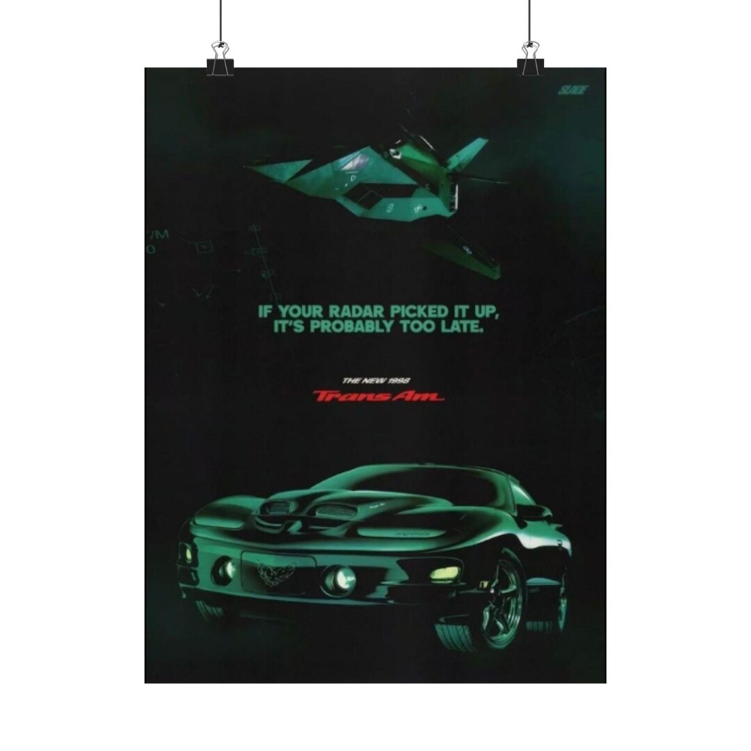 Trans Am Racing Poster Matte Vertical Poster | Muscle Car Wall Art - Etsy
