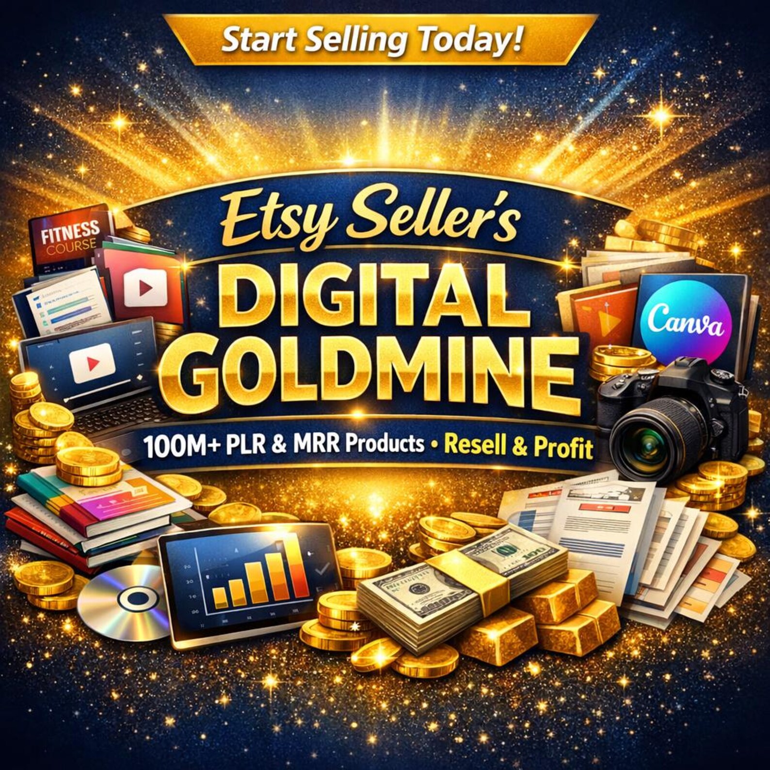 Etsy Seller’s Digital Goldmine – 50M+ PLR & MRR Products - Etsy