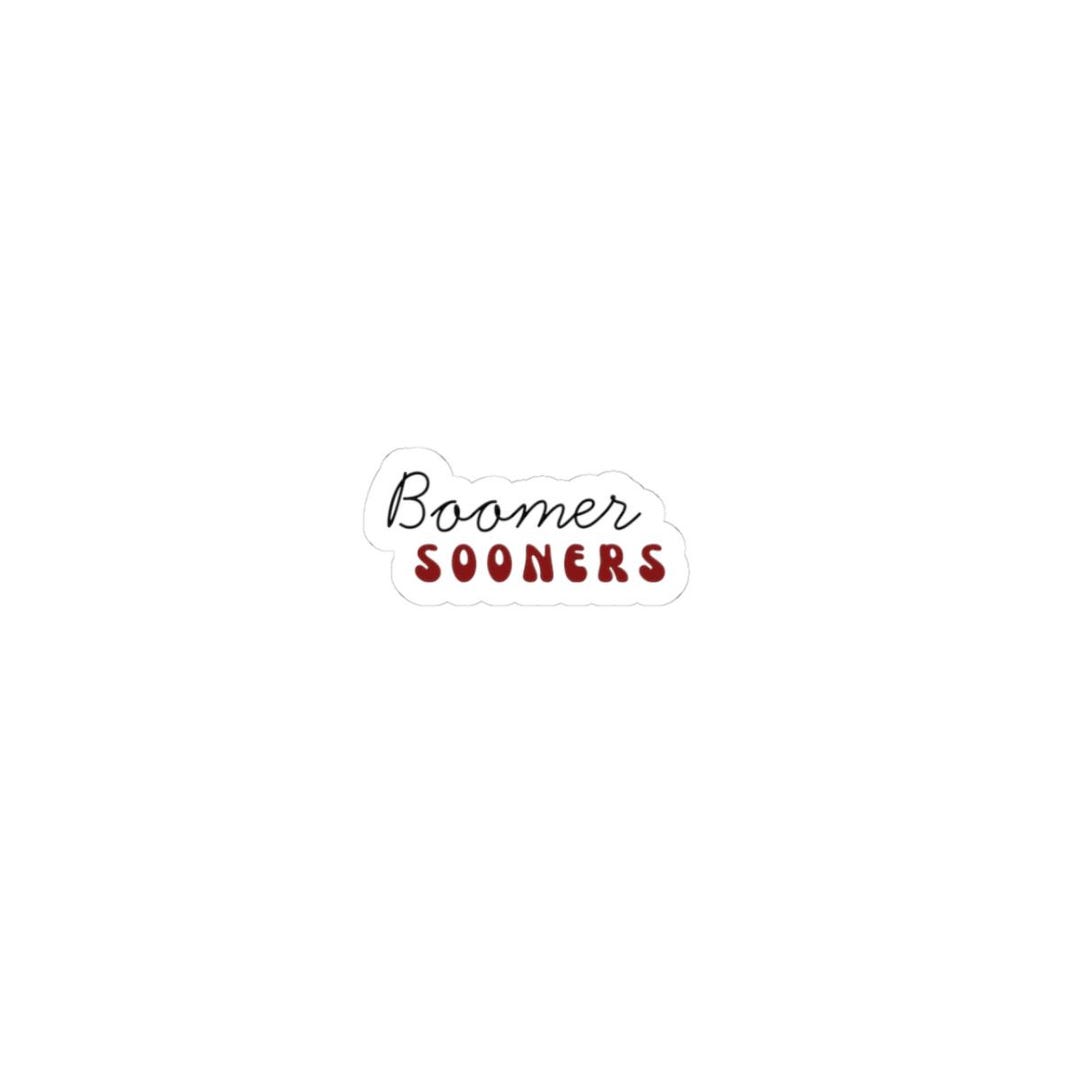 Boomer Sooners Kiss-cut Sticker | Oklahoma University Football Decal - Etsy