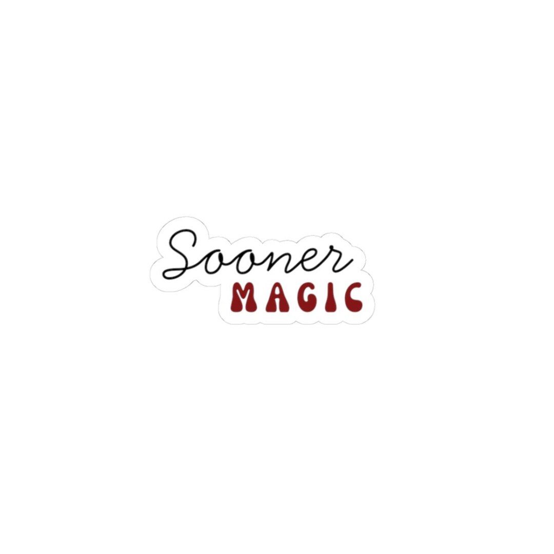Oklahoma Sooner Magic Sticker - Etsy