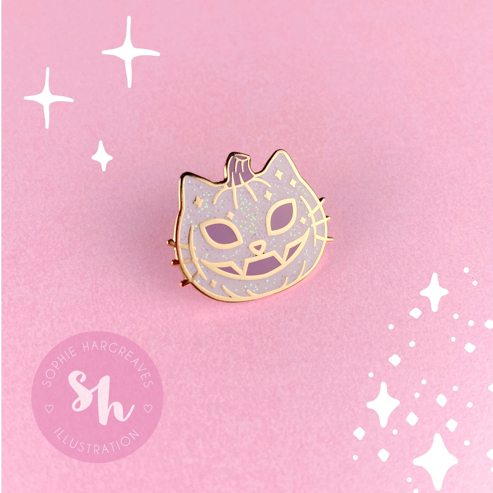 Pumkitty Pumpkin Halloween Hard Enamel Pin 4 Colours - Etsy