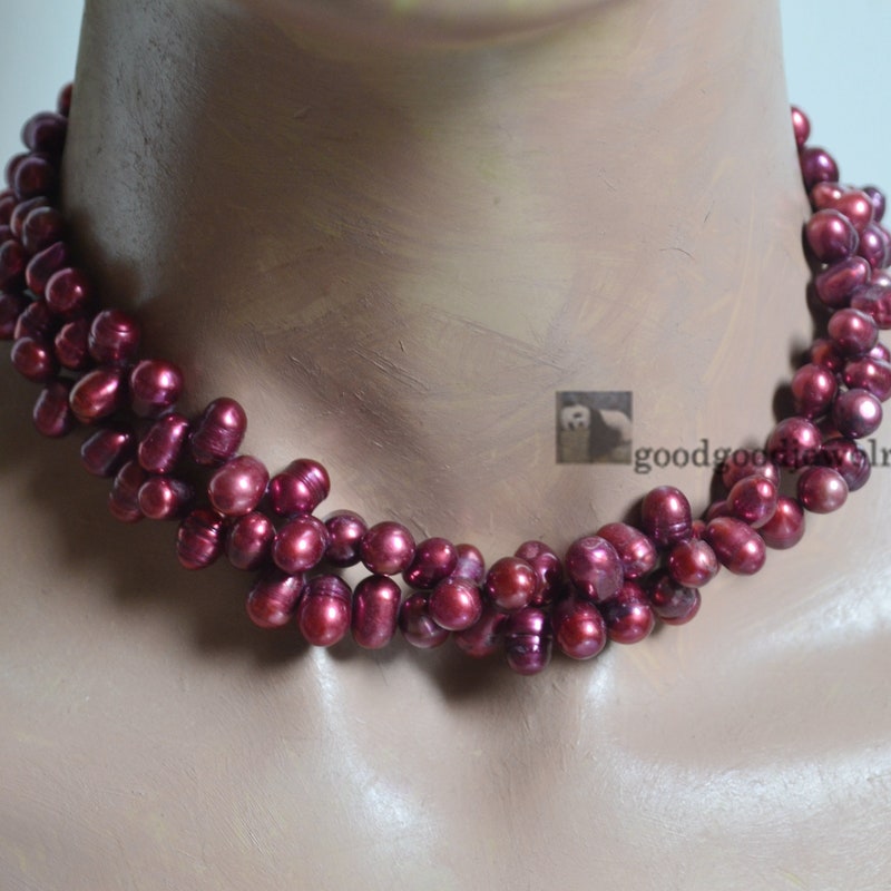 Burgundy Jewelry - Etsy