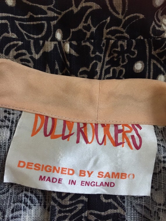 Genuine Vintage 70s Dolly Rockers By Sambo Dress - Gem