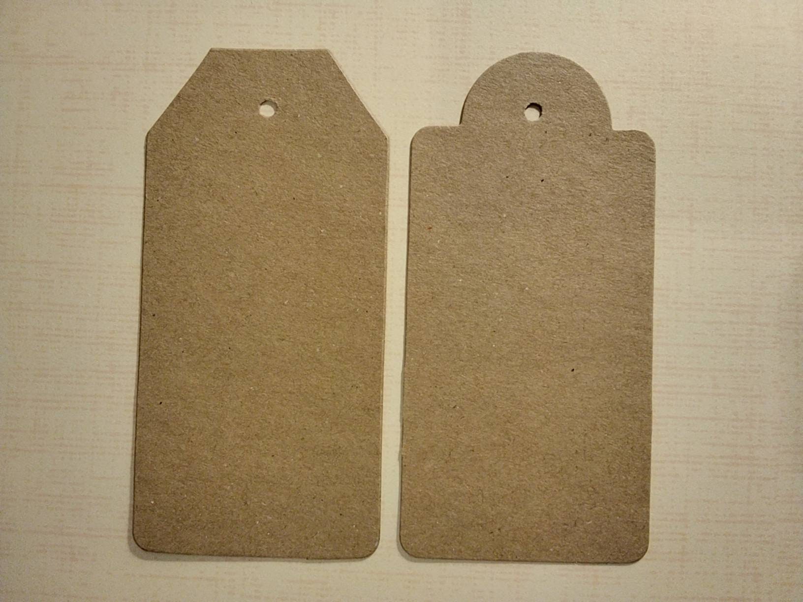 Large Plain Gift Tags Luggage Labels Kraft Black Ivory | Etsy