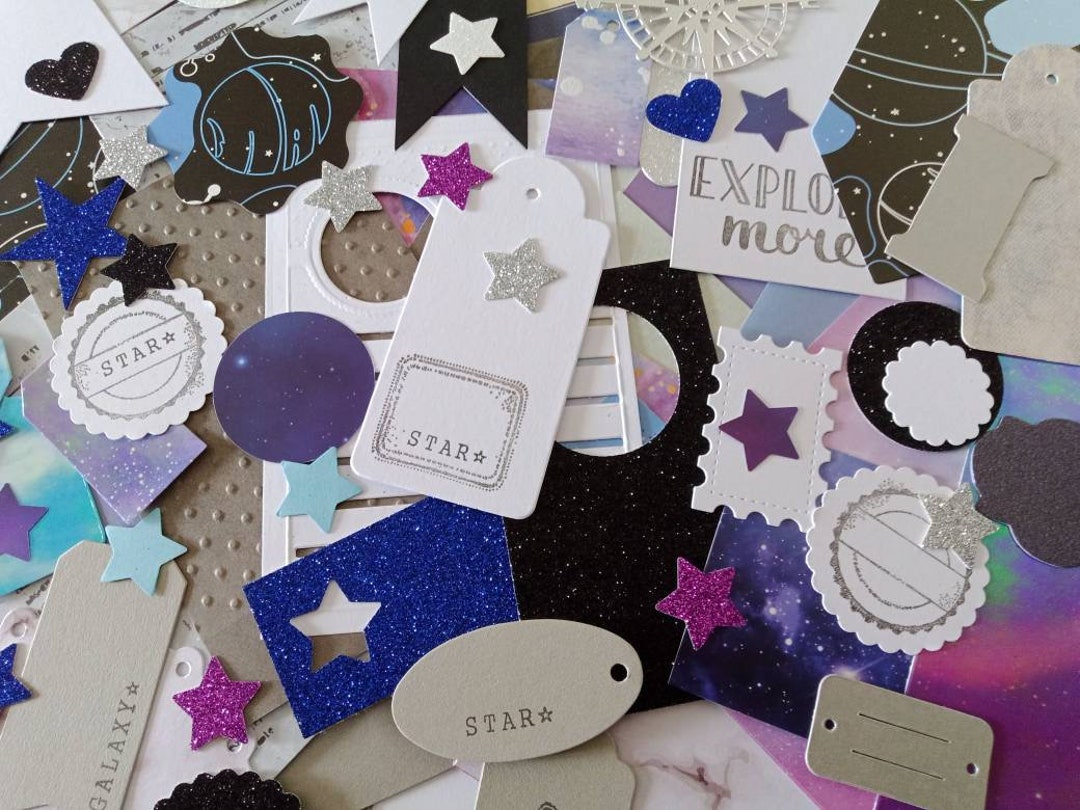 Space Scrapbook Pack, Outer Space Junk Journal Kit, Galaxy Paper Pack ...