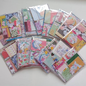 Mixed Patterned Cardstock & Paper Pack - Grab Bag - Cardmaking ...