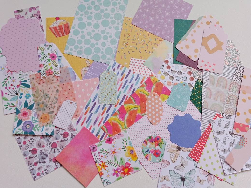 Mixed Patterned Cardstock & Paper Pack - Grab Bag - Cardmaking ...