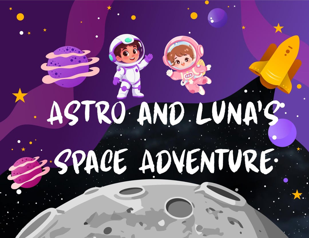 Printable Kids Space Mini Book – 8 Pages PDF – Ages 3–6 – Astronaut ...