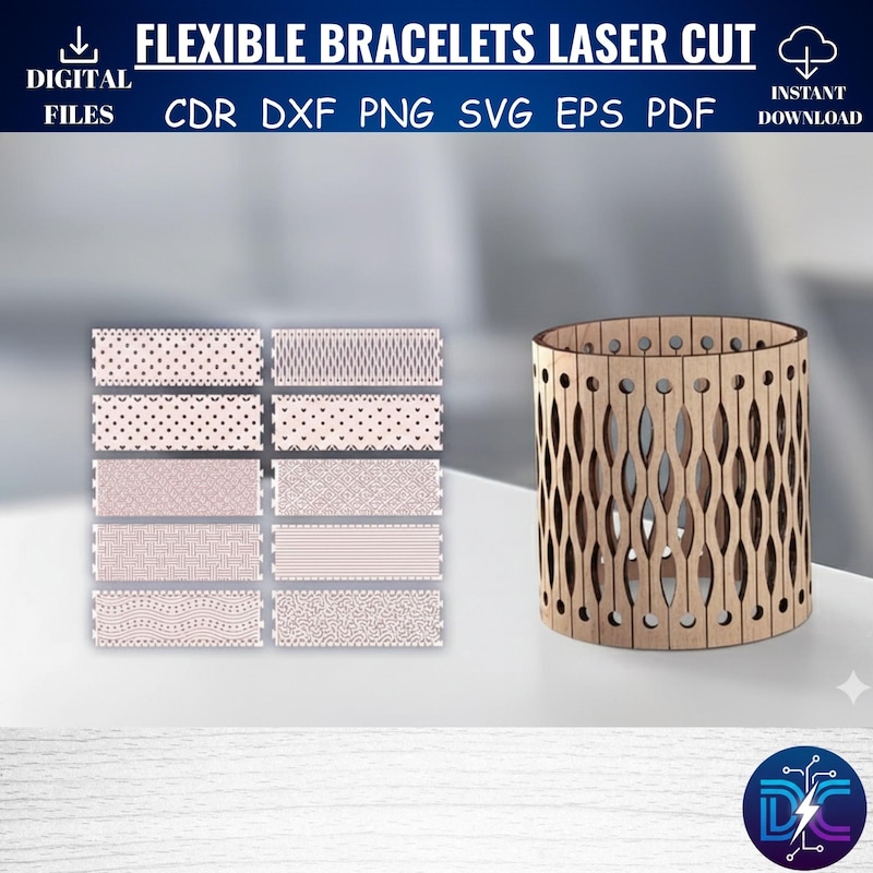 Laser Cut Wood Cuff - Etsy