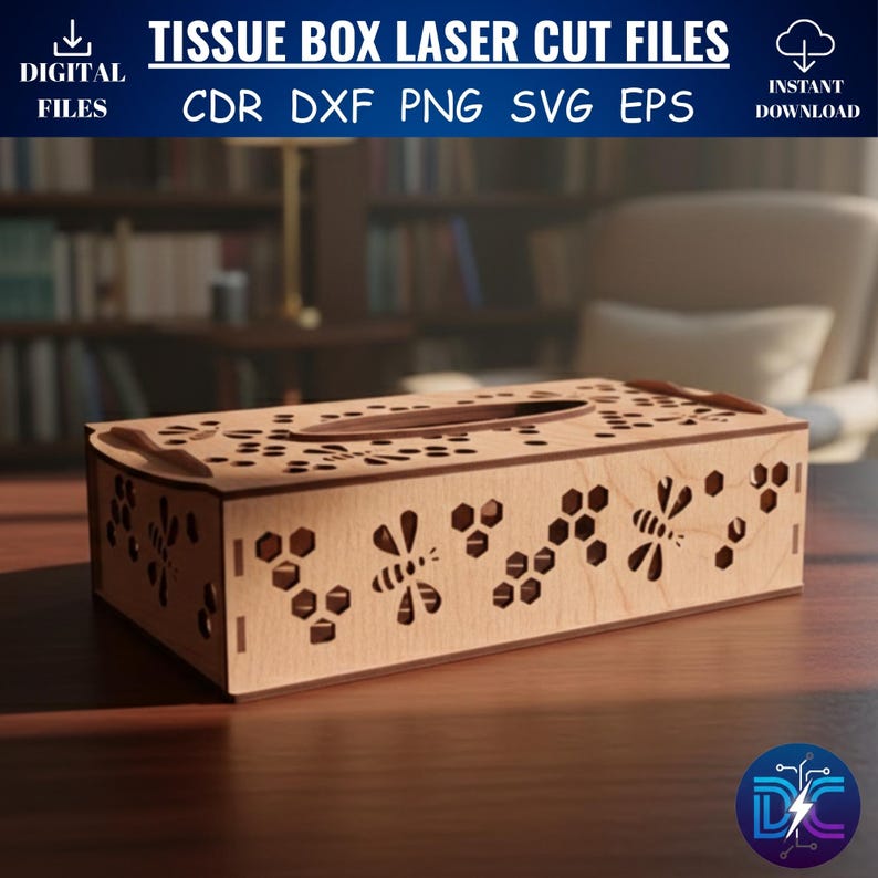 Ornate Tissue Box Laser Cut Files, CNC, Glowforge (digital Download) - Etsy