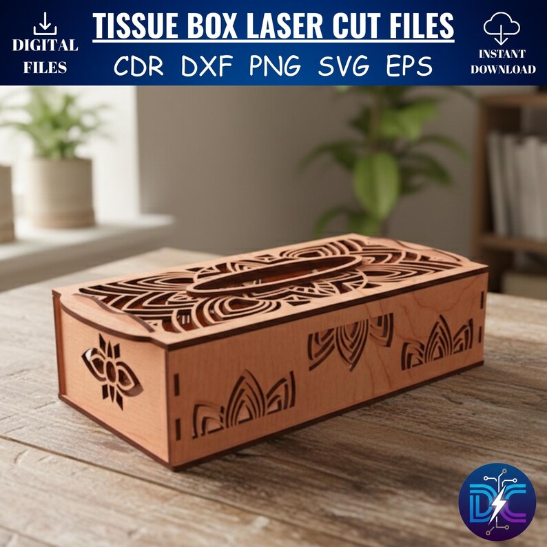Ornate Tissue Box Laser Cut Files, CNC, Glowforge (digital Download) - Etsy