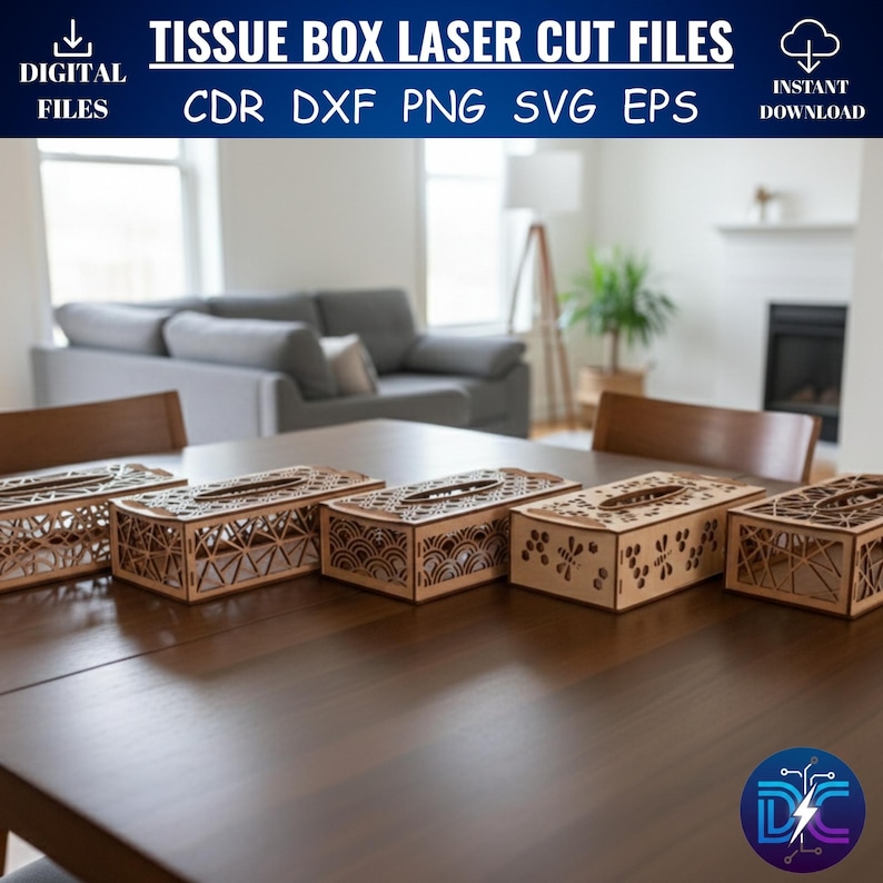 Ornate Tissue Box Laser Cut Files, CNC, Glowforge (digital Download) - Etsy
