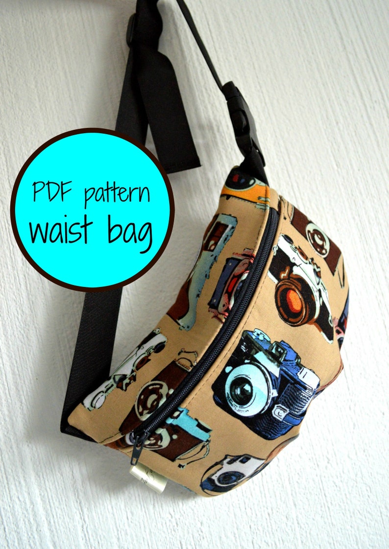 Fanny pack pattern pdf sewing tutorial bag pattern fanny | Etsy