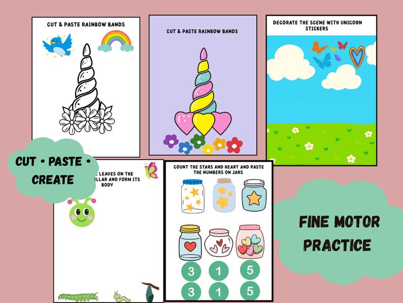 Toddler Learning Workbook | 32 Page Preschool Activities (printable) - Etsy