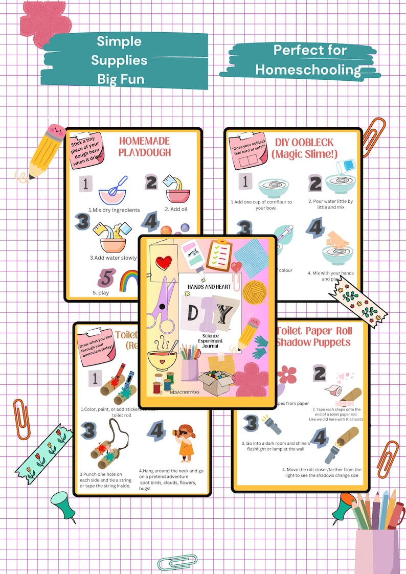 DIY Science Experiments for Kids | Printable STEM Journal (PDF Download) - Etsy
