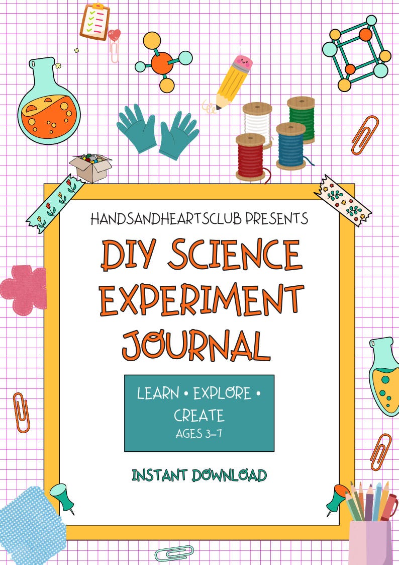 DIY Science Experiments for Kids | Printable STEM Journal (PDF Download ...