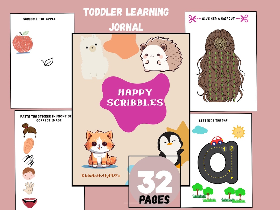 All-in-one Toddler Workbook | Printable Preschool Journal With Tracing ...