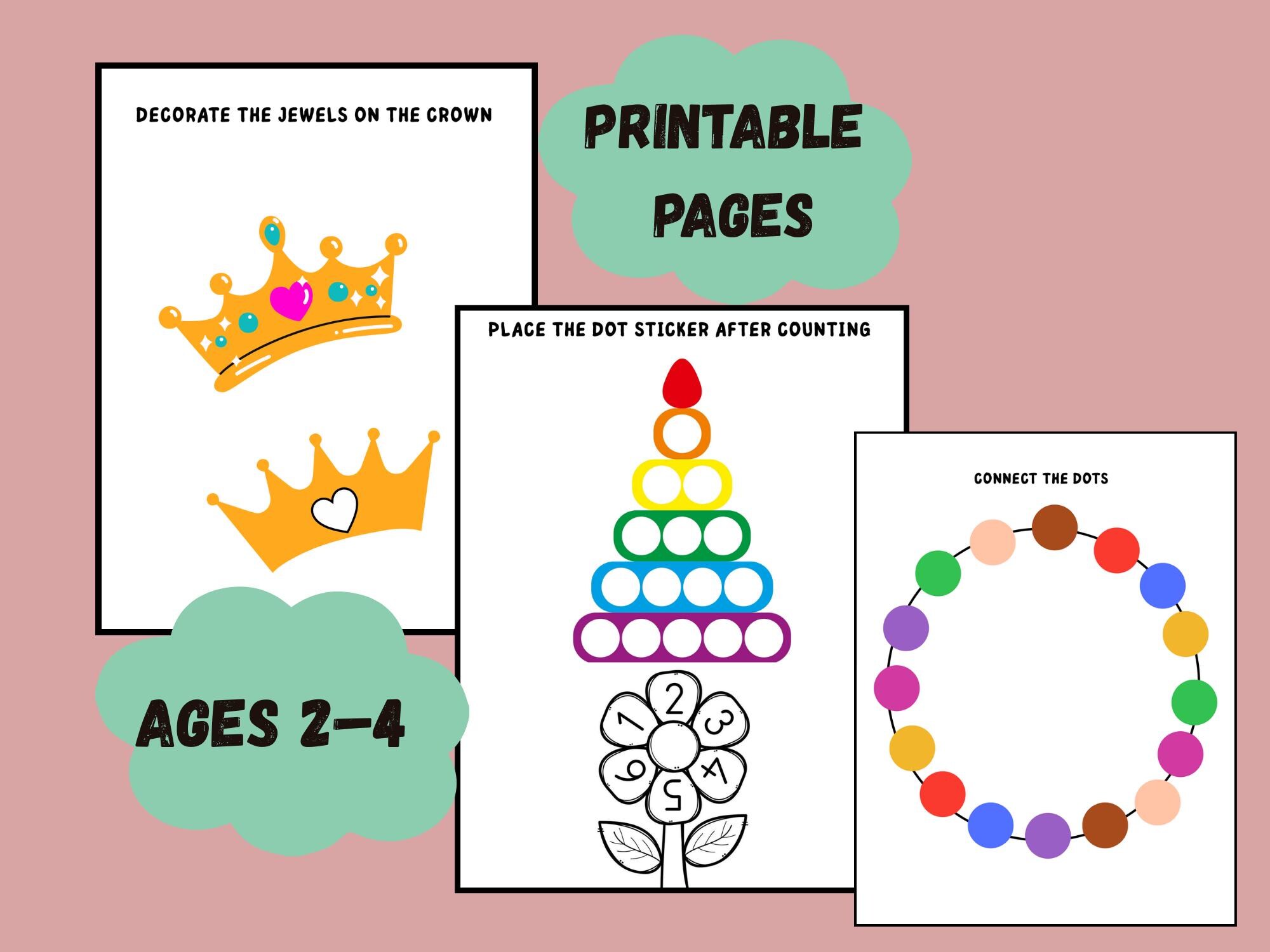 Toddler Learning Workbook | 32 Page Preschool Activities (printable) - Etsy