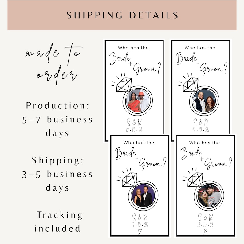 Wedding or Bridal Shower Scratch off Game | Find the Bride & Groom ...