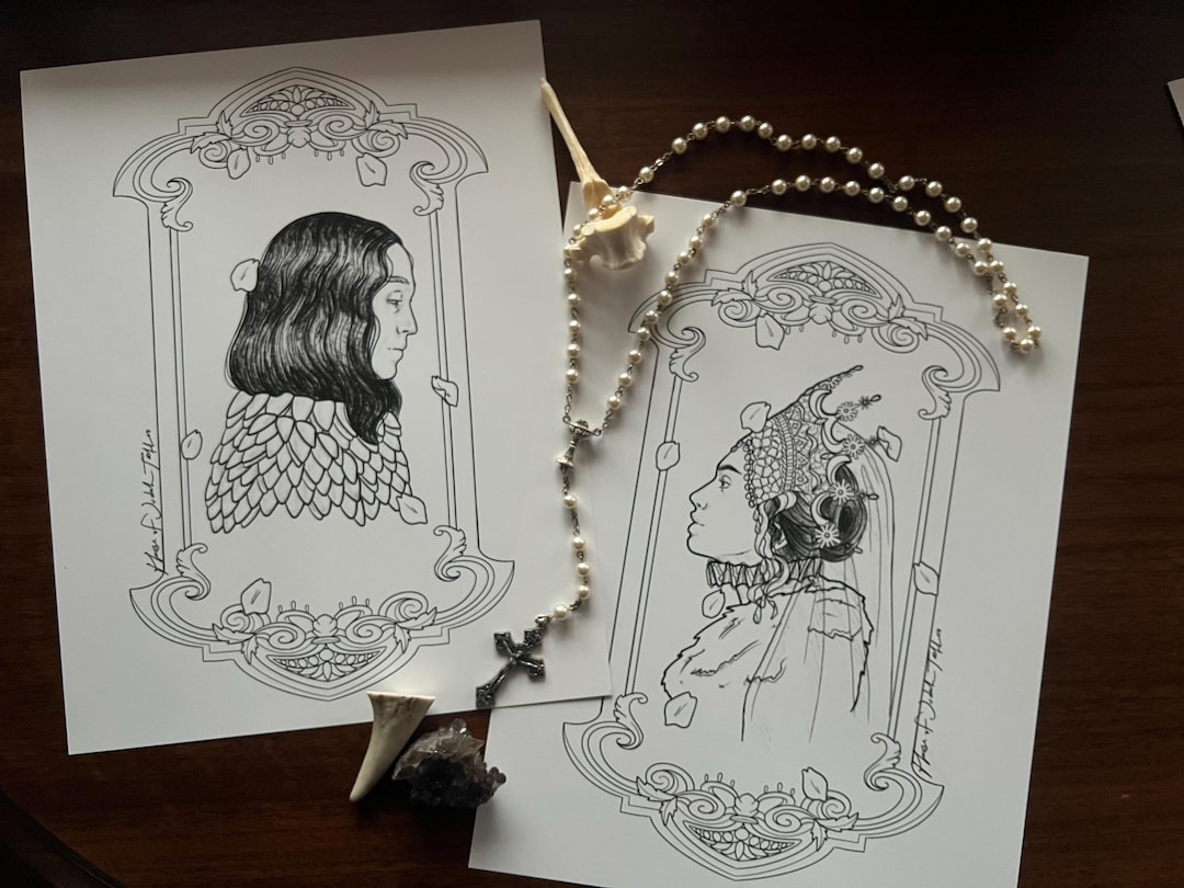 Dracula A Love Tale Vlad and Elisabeta Art Print Set - Etsy Canada