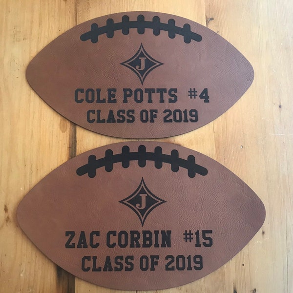 Engraved Football - Etsy