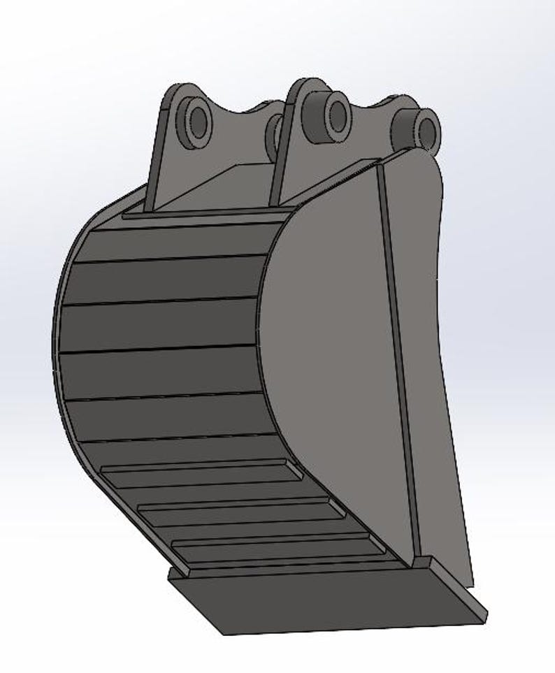 5.0T Excavator General Purpose Bucket Plans 300/450/600 Wide - Etsy