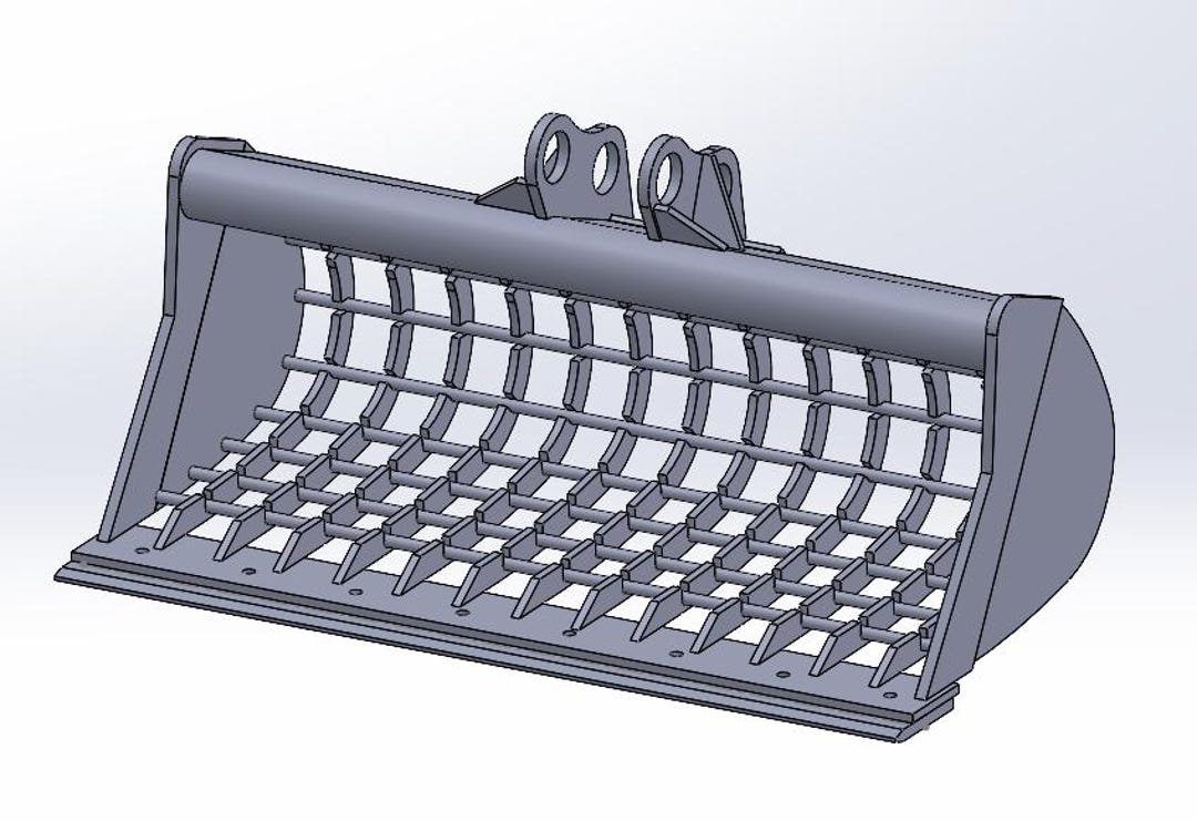3.0T Excavator Sieve Bucket Plans - Etsy