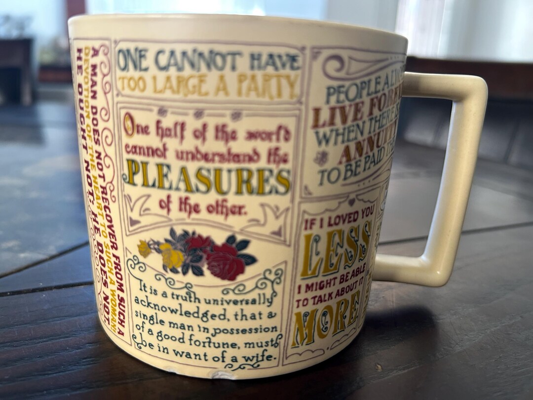 Jane Austen Literary Mug | Cottagecore Reader's Coffee Cup - Etsy