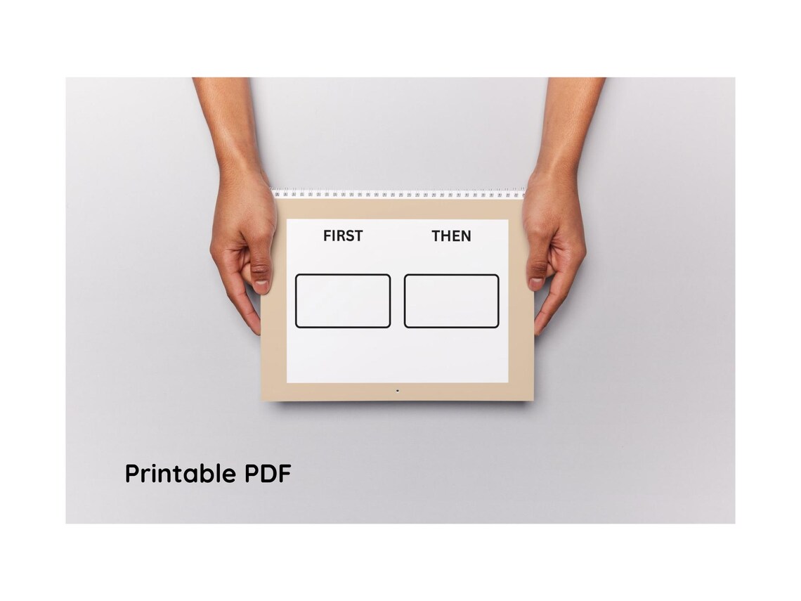 First and Then Board | Visual Schedule, Classroom Resource (digital PDF ...