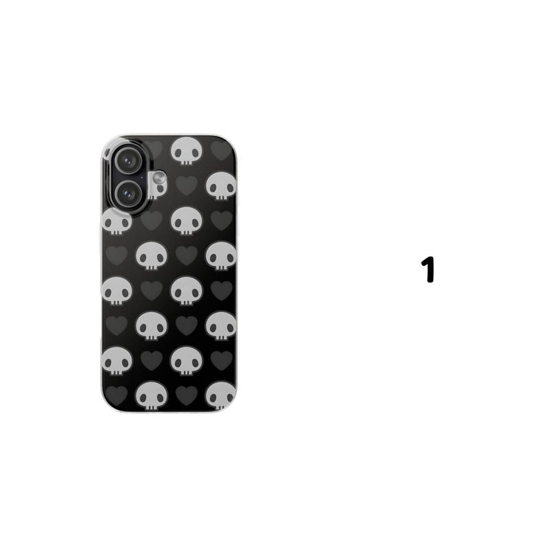 Y2K Emo Animal Skeleton Phone Case | Kawaii Gothic Design - Etsy