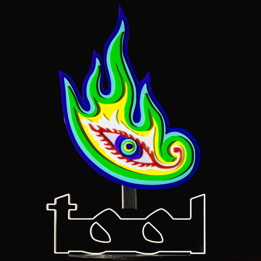 Tool Lateralus Flaming Eye 3D Print - Etsy