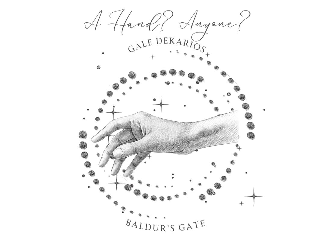Gale, A Hand Anyone? PNG, Funny Baldur's Gate, DND, Gamer - Etsy