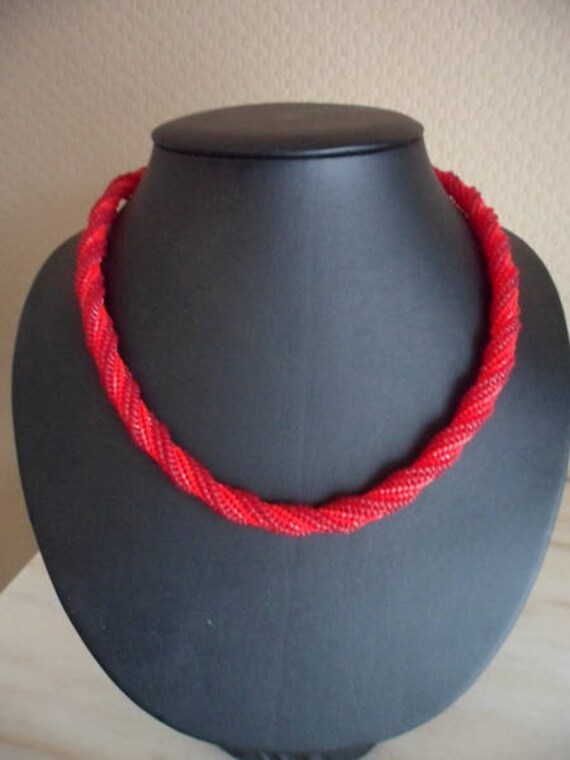 Pattern twisted necklace pdf pattern miyuki pattern | Etsy
