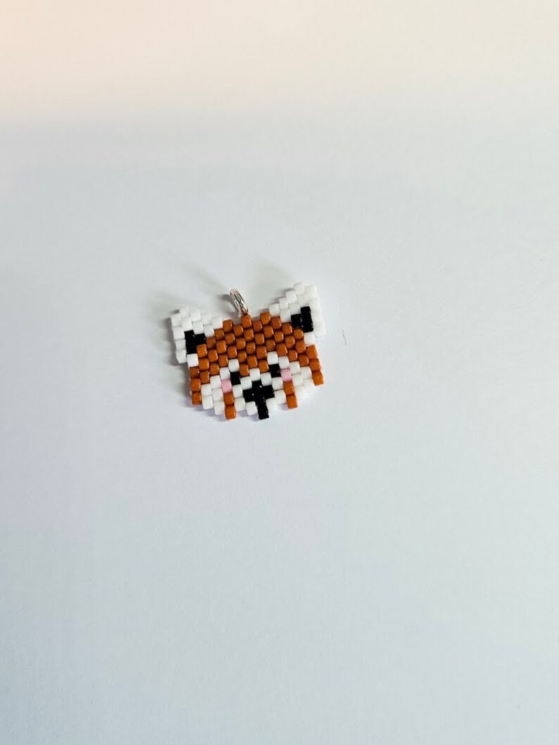 Beaded Red Panda Charm, Keychain, Stitchmarker, Earrings - Etsy