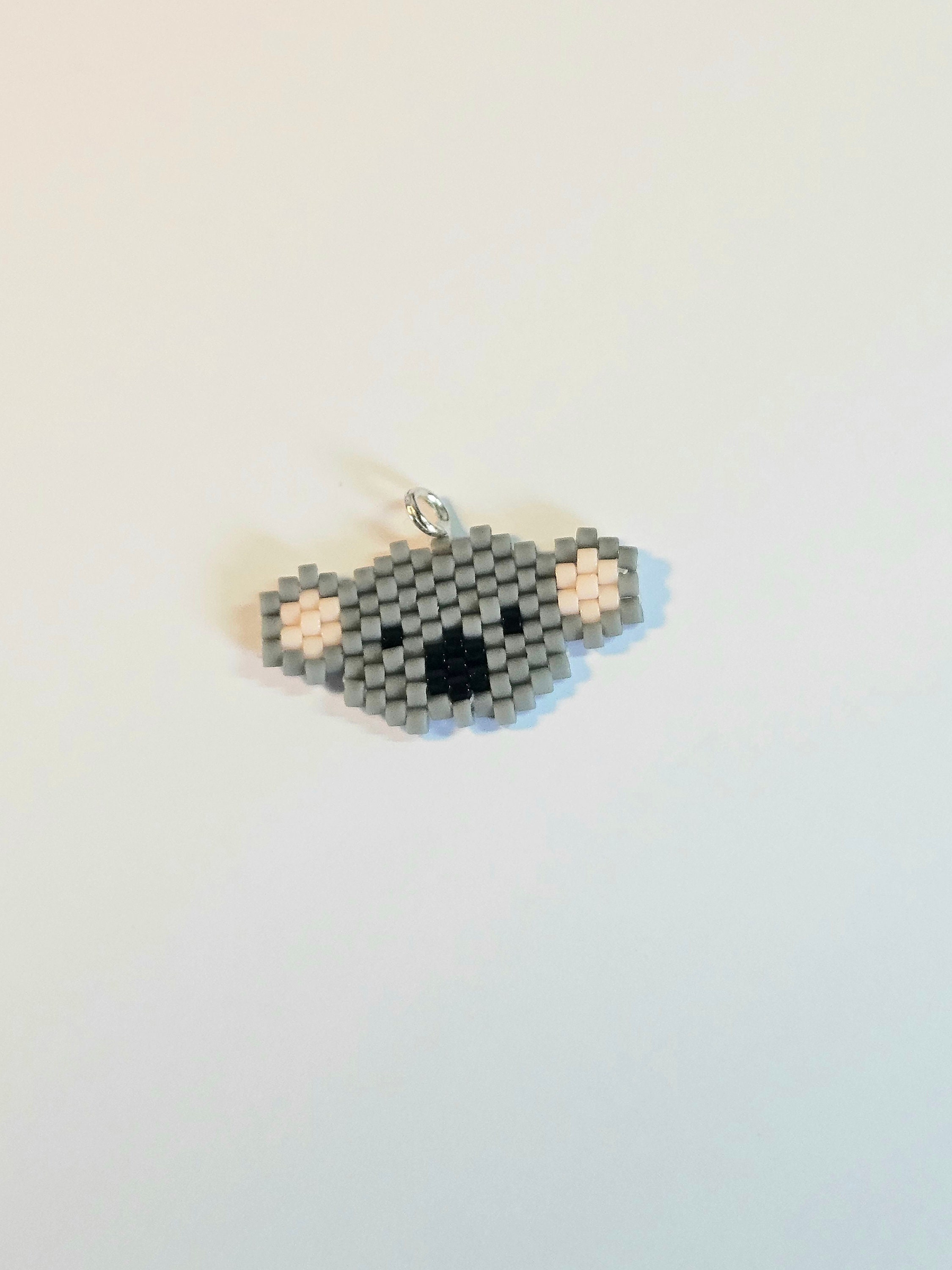 Beaded Koala Charm Keychain Stitchmarker Earrings - Etsy
