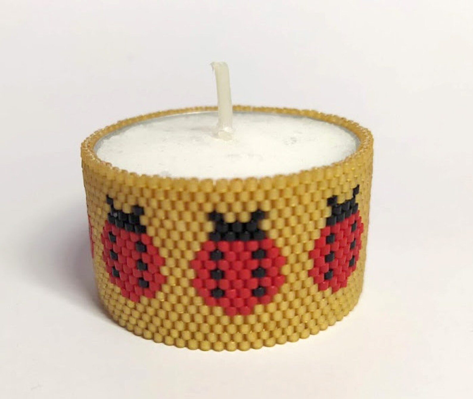 Pattern Tea Light Cover Peyote Pattern Peyote Tutorial Tea Light ...