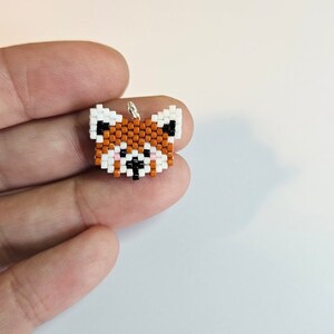 Beaded Red Panda Charm, Keychain, Stitchmarker, Earrings - Etsy